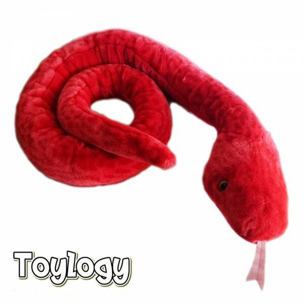 Jual Boneka Hewan Ular ( Red Snake Doll ) - 62 inch | Shopee Indonesia
