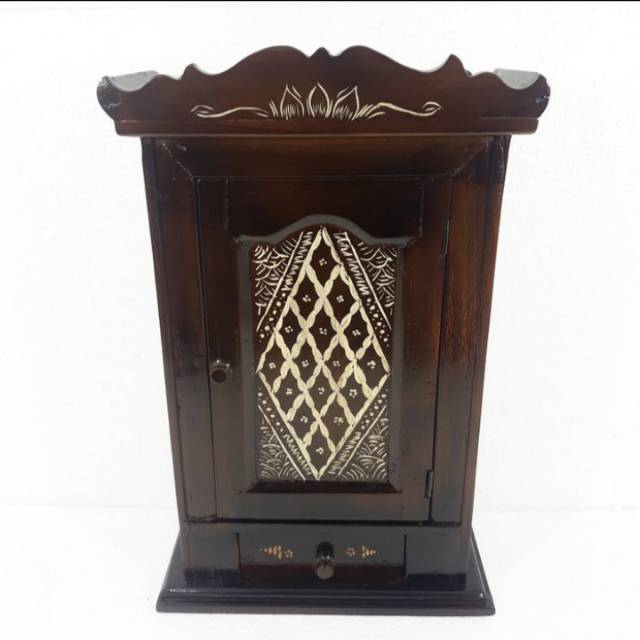 Jual Box kotak lemari almari kecil tempat P3K obat rak serbaguna kayu ...