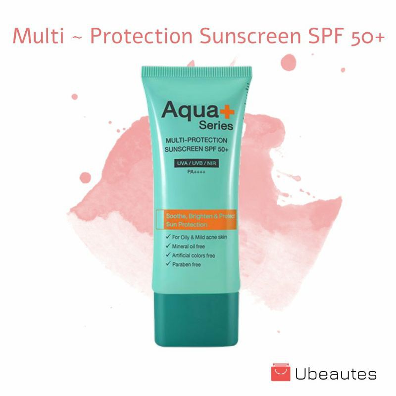 Jual Krim Tabir Surya Aqua+ Series Multi-Protection Sunscreen SPF 50 ...