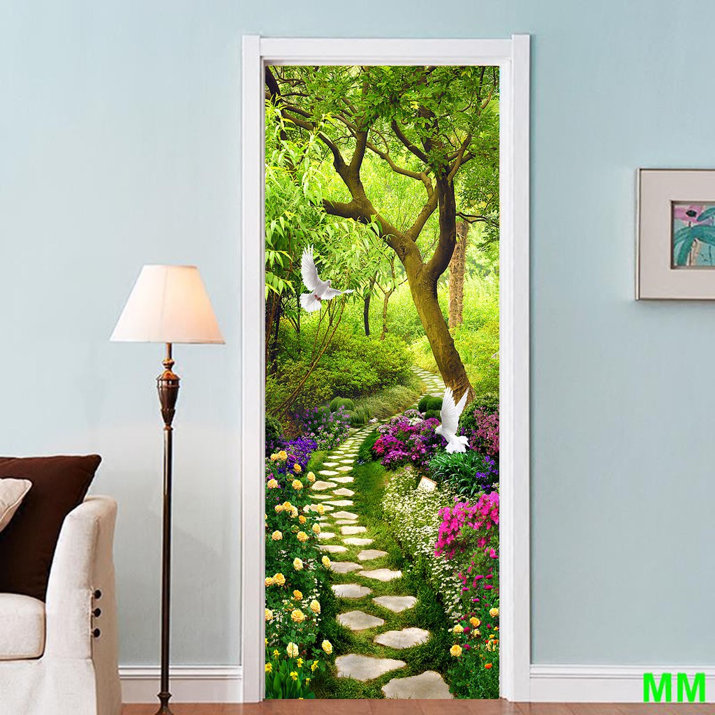 Jual stiker pintu motif 3d pemandangan | Shopee Indonesia