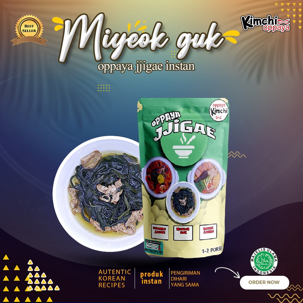 Jual Kimchi Oppaya - Miyeokguk Instant Sup Rumput Laut Instant Korean ...