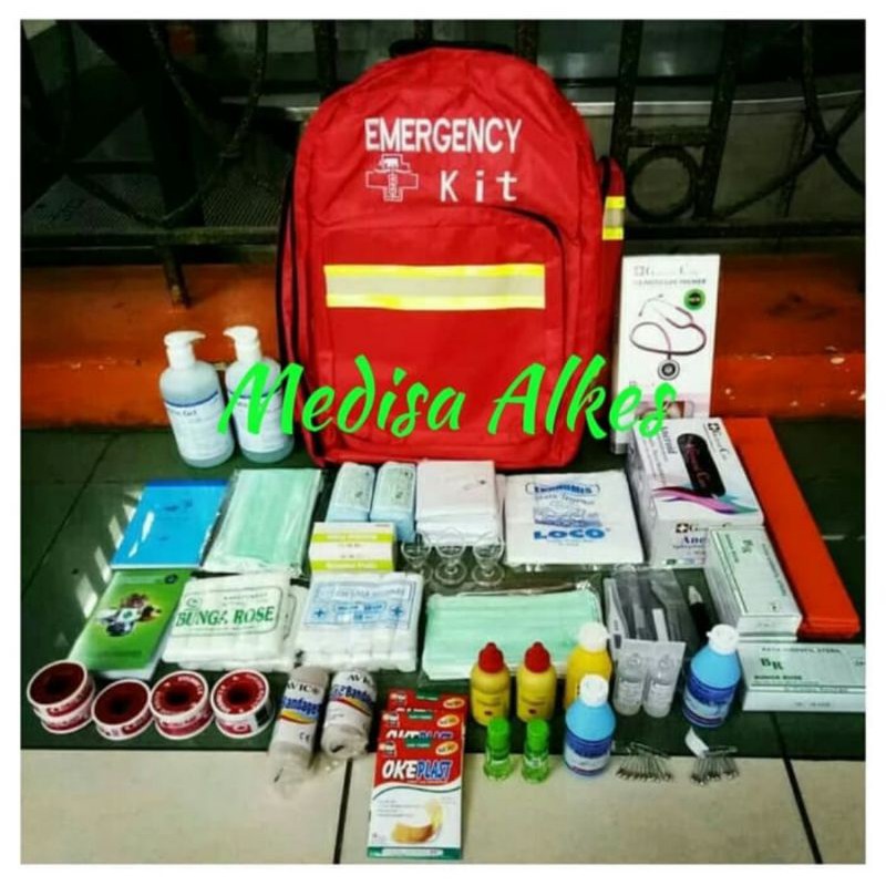 Jual Tas p3k emergency ransel + isi lengkap / paket p3k ransel | Shopee ...