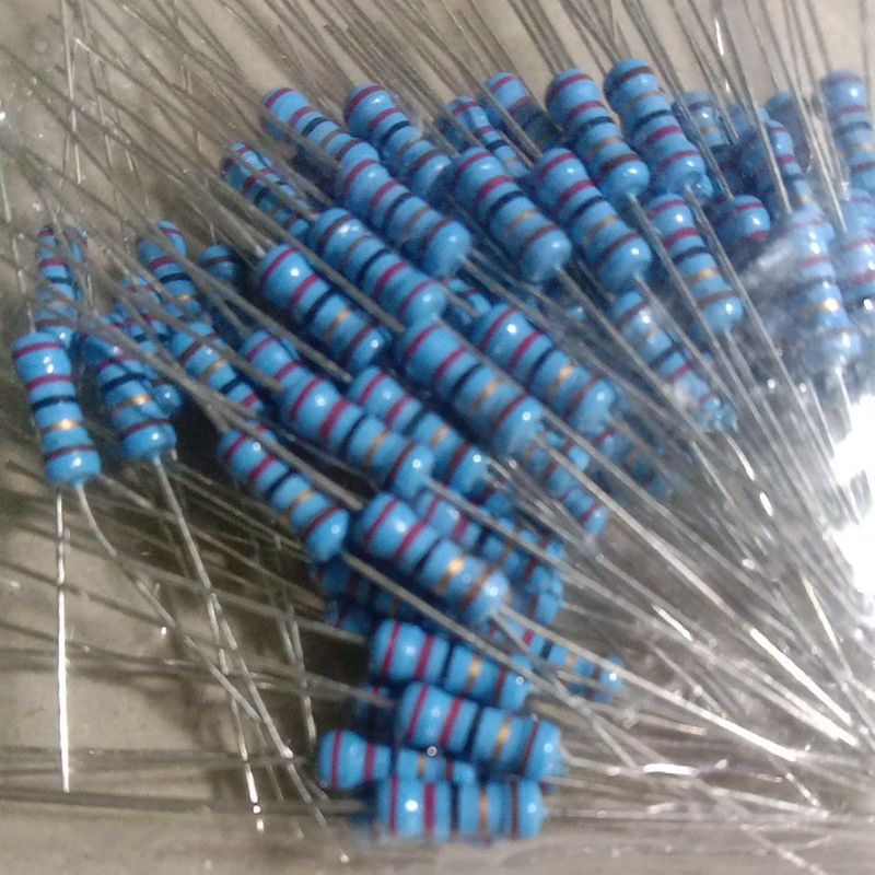 Jual Resistor setengah watt satuan Ohm berbagai nilai per 10pcs cek diskripsi | Shopee Indonesia