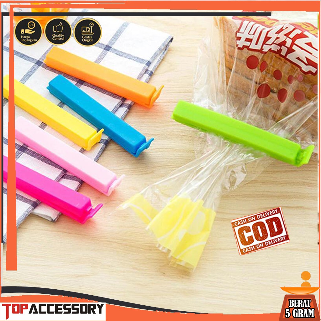 Klip Bungkusan Makanan Snack / Cemilan / Klip Makanan Dapur Warna-Warni ...