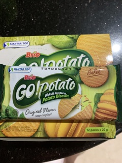 Jual Biskuit kentang go potato siantar top kemasan box isi 12 sachet x ...