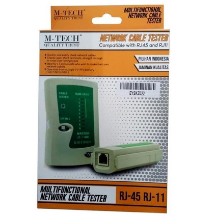 Jual LAN tester RJ45 RJ11 LED M Tech network cable tester rj45 rg11 ...