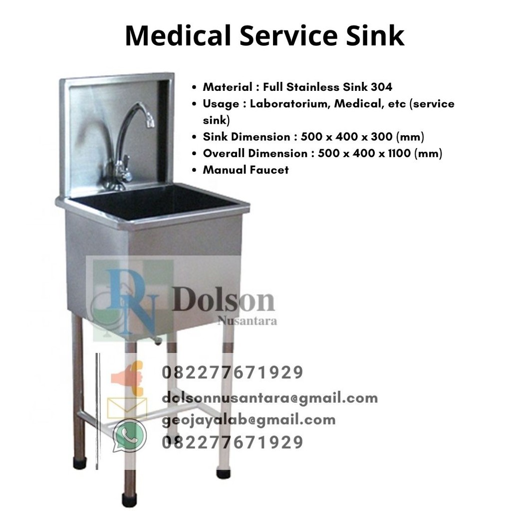 Jual Service Sink Medis Laboratorium Ruang Operasi Stainless Spoel Hoek ...