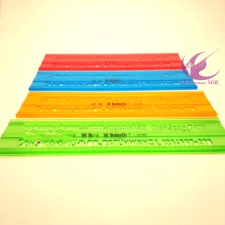 Jual Penggaris Mal Huruf 6 mm Stensil Butterfly BT-R6 | Shopee Indonesia