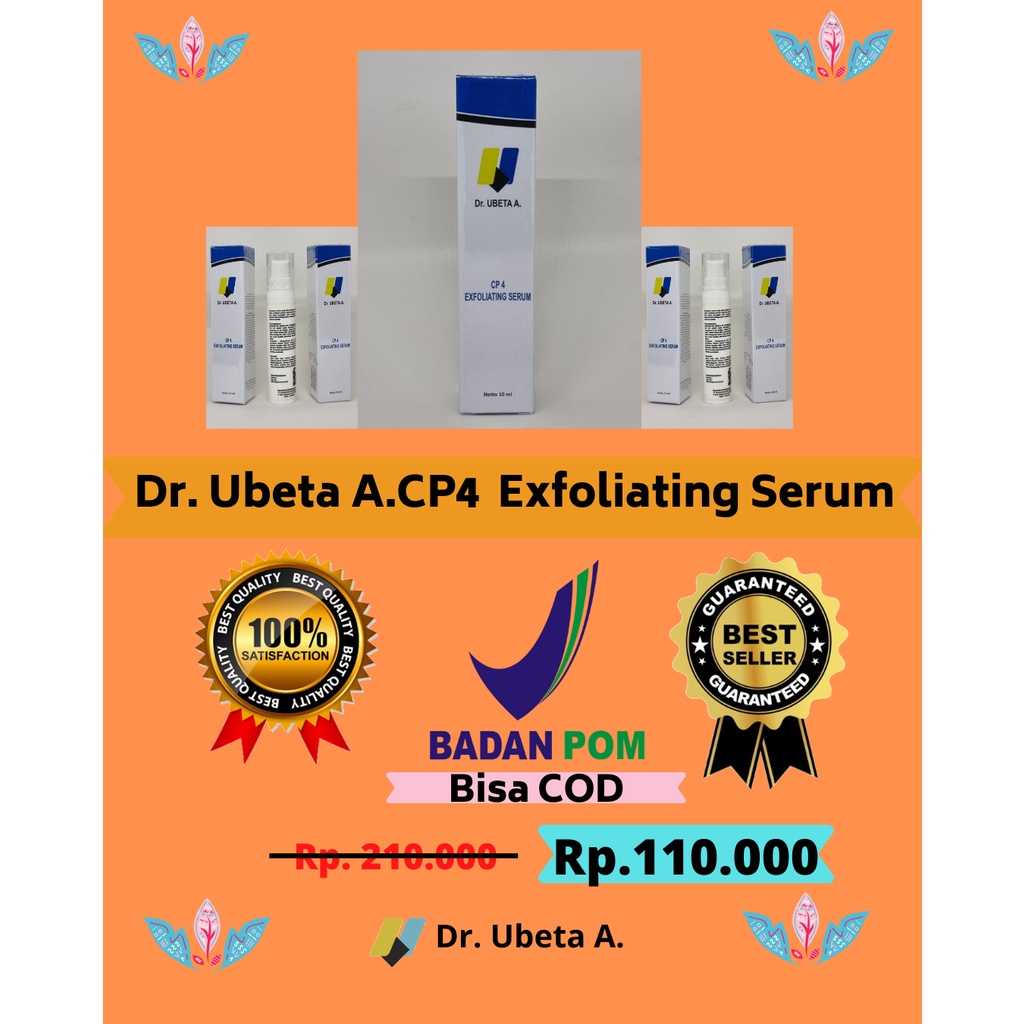 Jual Dr. UBETA A. CP4 EXFOLIATING SERUM. Pengelupasan aman dengan Asam ...