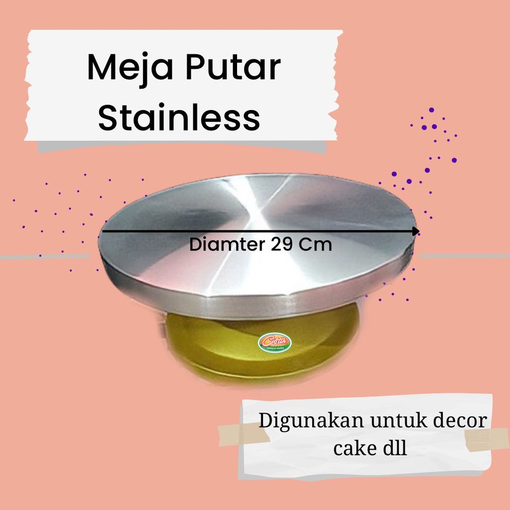 Jual MEJA PUTAR STAINLESS | Shopee Indonesia