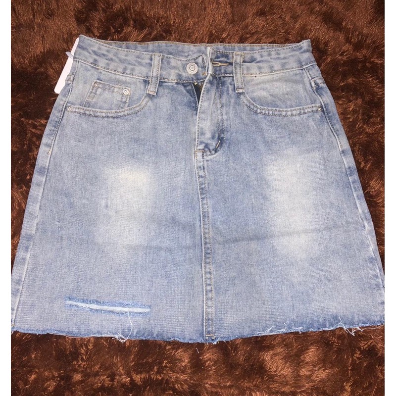 Jual Rok Jeans pendek / Rok Denim pendek/ skirt denim pendek / skirt ...