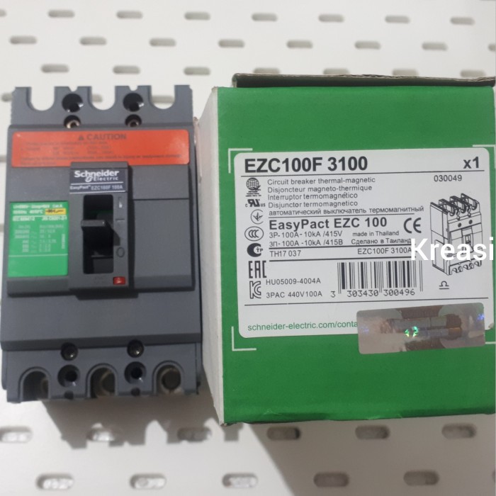 Jual MCCB SCHNEIDER EZC 100F 3P 100A 10KA EZC100F3100 | Shopee Indonesia