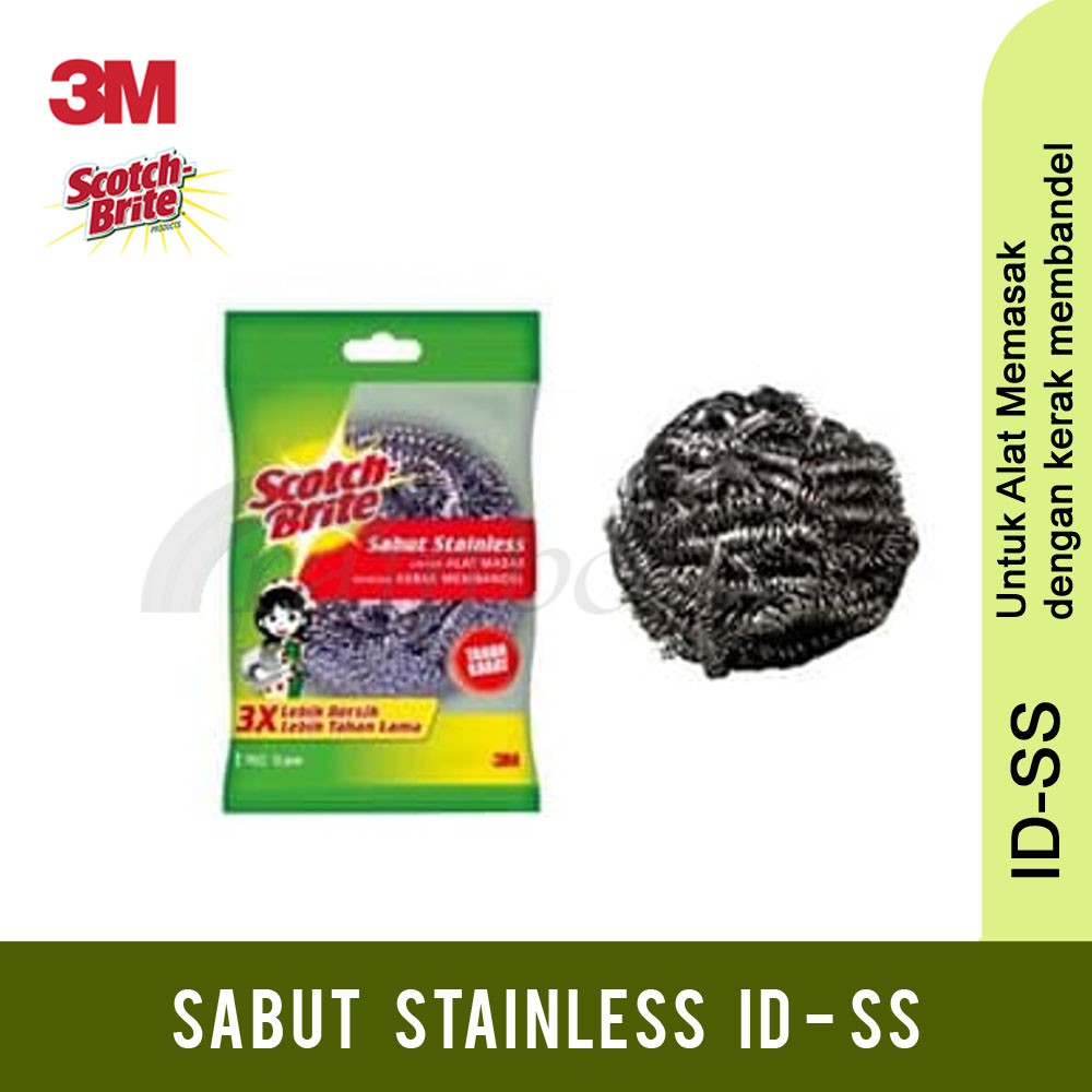Jual 3M Scotch Brite Sabut Stainless (Spiral Ball) | Shopee Indonesia