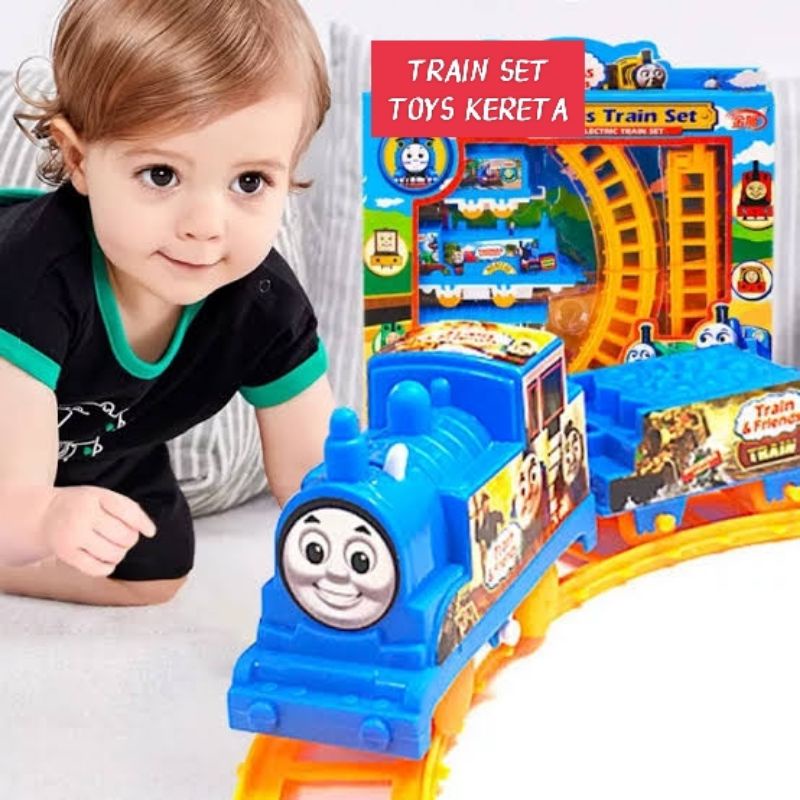 Jual KERETA KERETAAN TRAIN SET 3 GERBONG REL KENDARAAN MAINAN ANAK LAKI ...