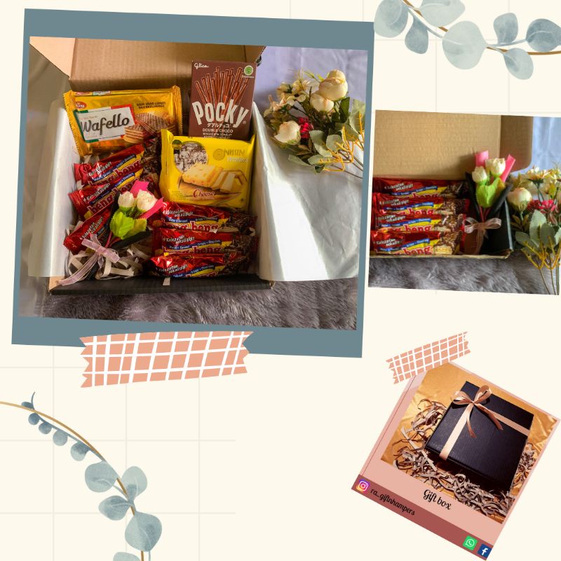 Jual Snack box | giftbox elegant isi snack free kartu ucapan | Shopee ...