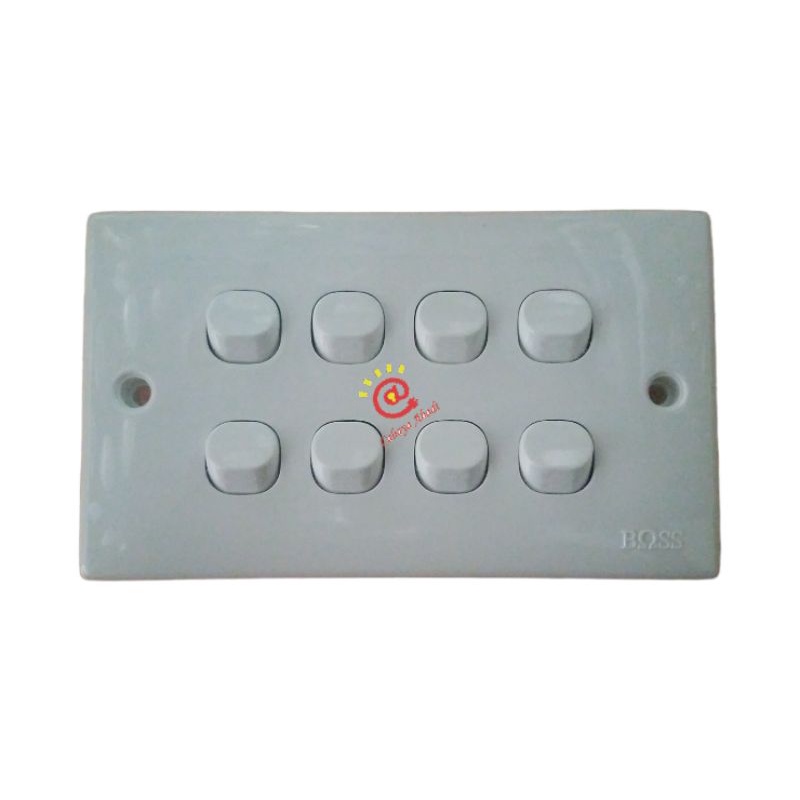 Jual Saklar 8 Gang Boss BT38 / Saklar 8 Pin Boss BT38 | Shopee Indonesia