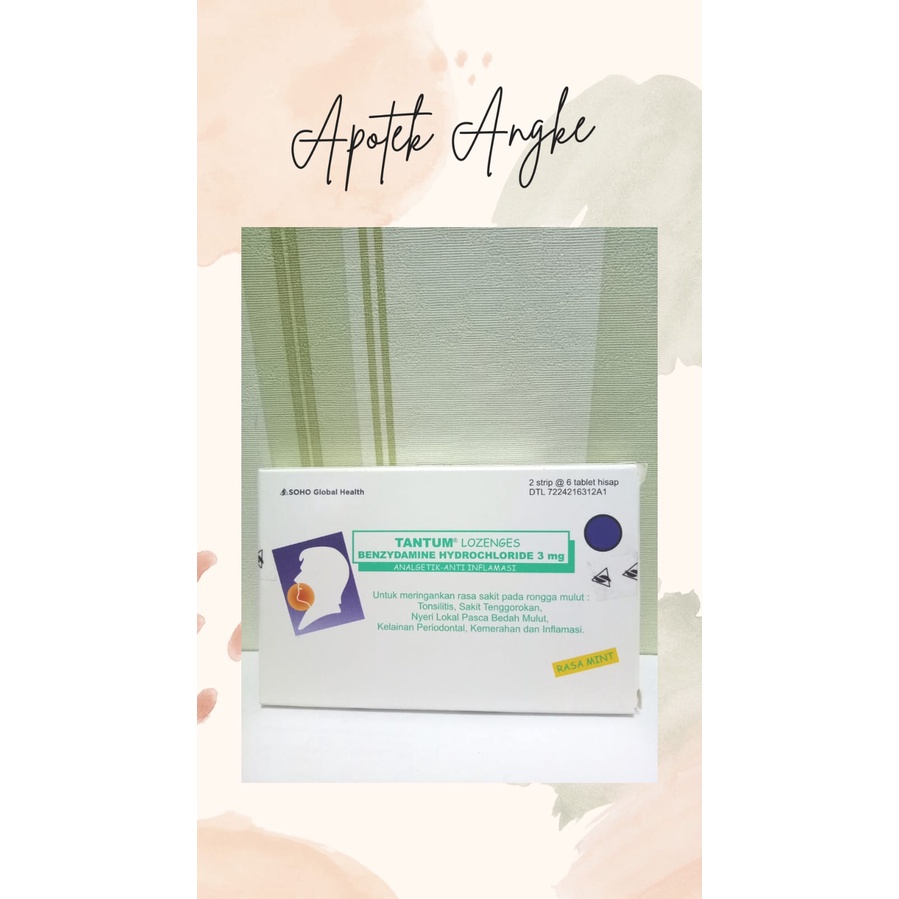 Jual Tantum Lozenges Per Box 12 Tablet | Shopee Indonesia