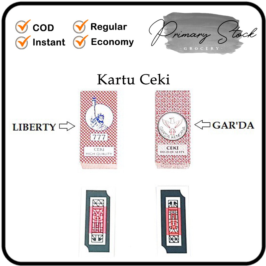 Jual Kartu Ceki Kuning Garda Liberty Bukan kapal ferry | Shopee Indonesia