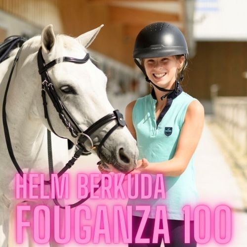 Jual Helm Berkuda Helm Joki Kuda 100 HORSE RIDING HELMET FOUGANZA BLACK ...