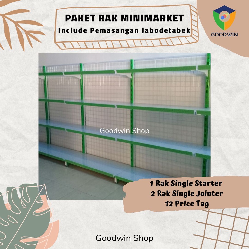 Jual PROMO!! PAKET 2 RAK BESI MINIMARKET. RAK TOKO. RAK SWALAYAN. RAK ...