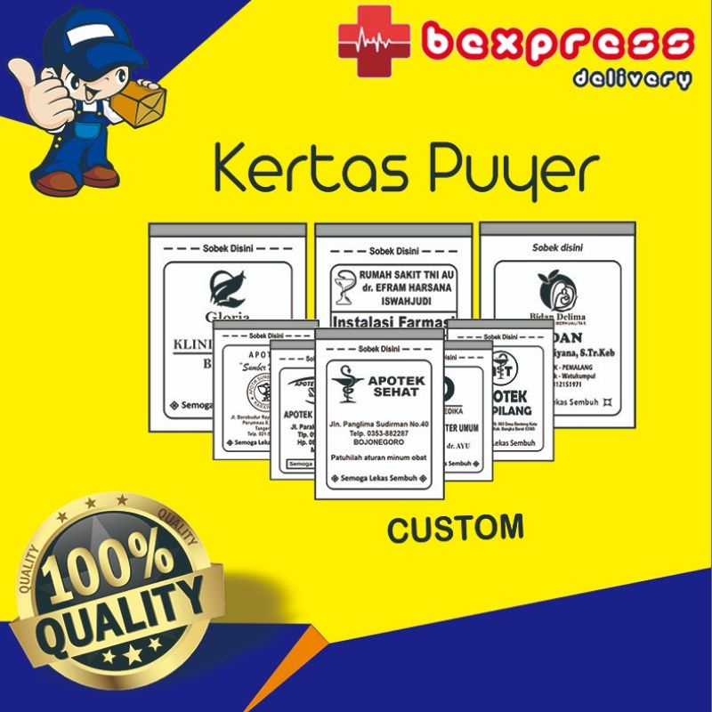 Jual Kertas Puyer Custom 1 box isi 30.000 pcs | Shopee Indonesia