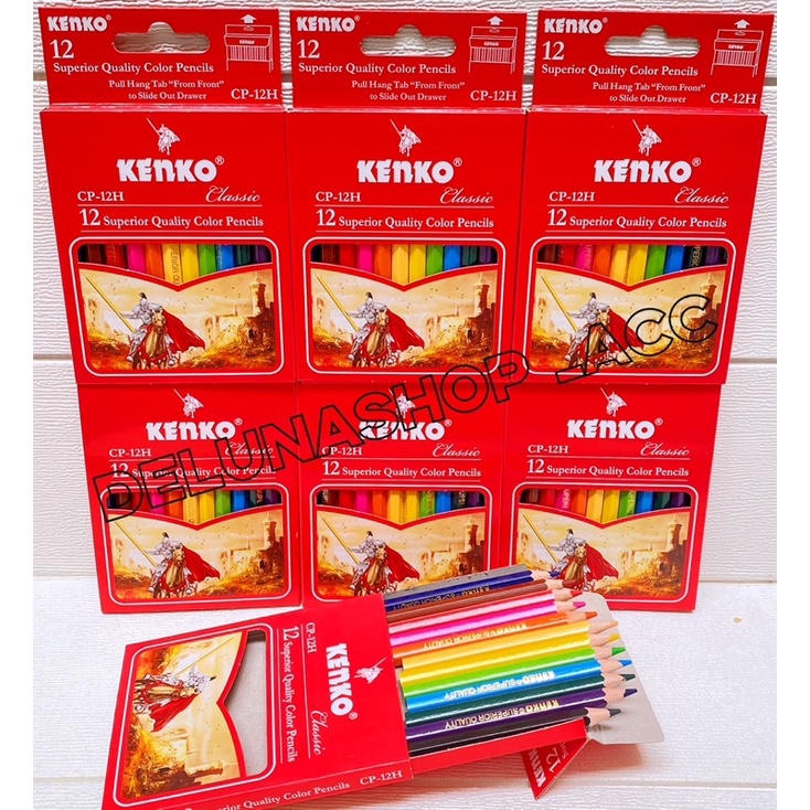 Jual Pensil 12 Warna Pendek KENKO Classic | Shopee Indonesia