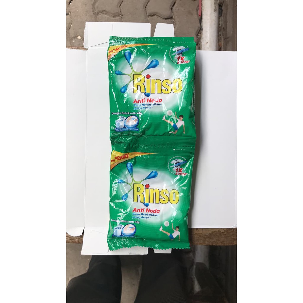 Jual Rinso 44g 44gr 44 g gr gram 1 Renceng 6 Sachet Pcs 1000 1 Dus ...