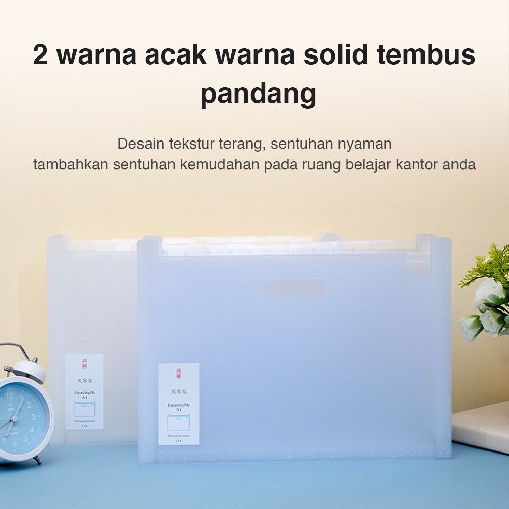 Jual Deli File Folder Document Bag Tas Dokumen File A4 Isi 13 sekat ...