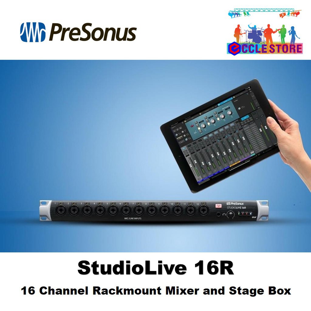 Jual PRESONUS StudioLive 16R - 16 Channel Digital Rack Mixer and Stage ...