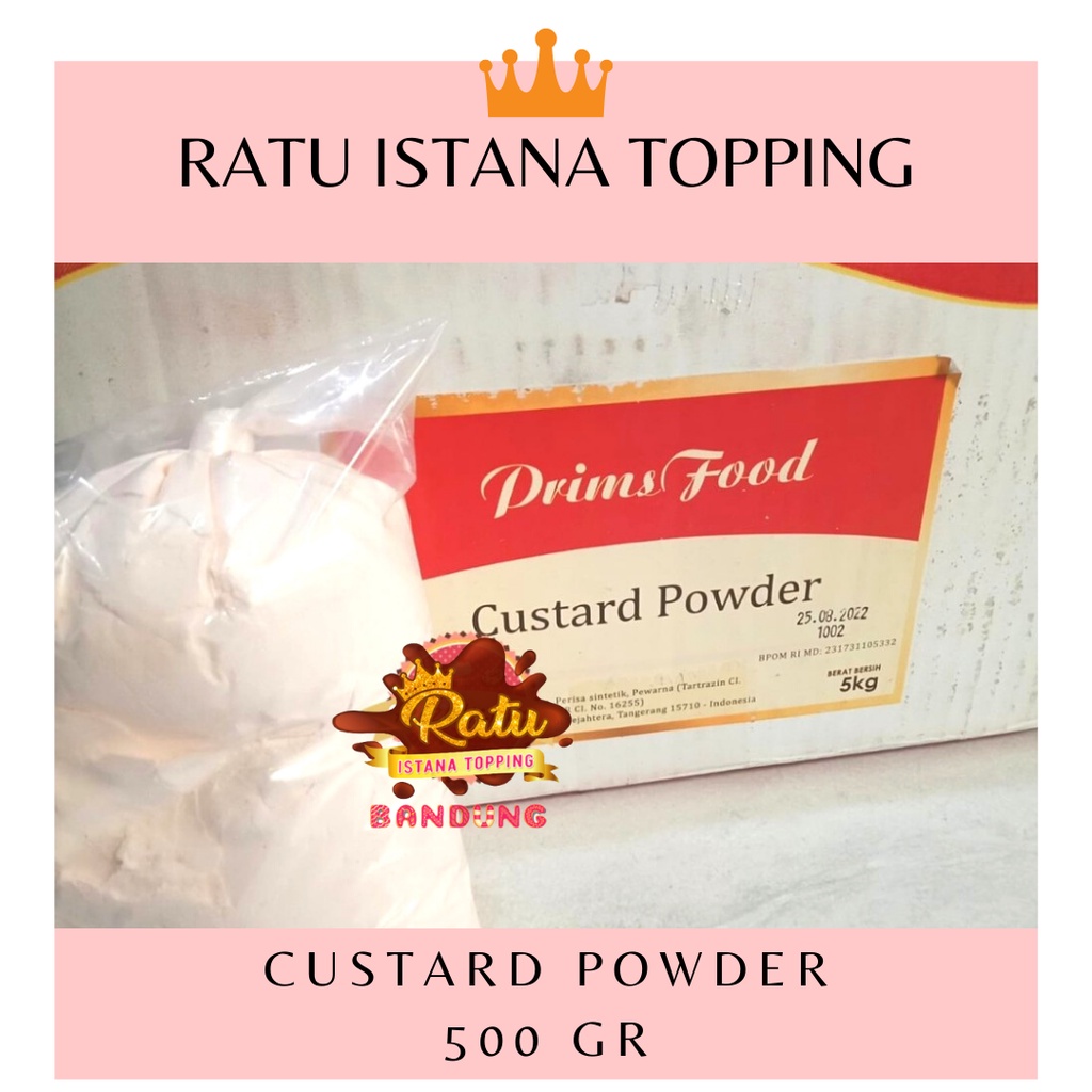 Jual TEPUNG CUSTARD POWDER 500 GR PRIMS FOOD VLA PREMIX VLA INSTANT ...