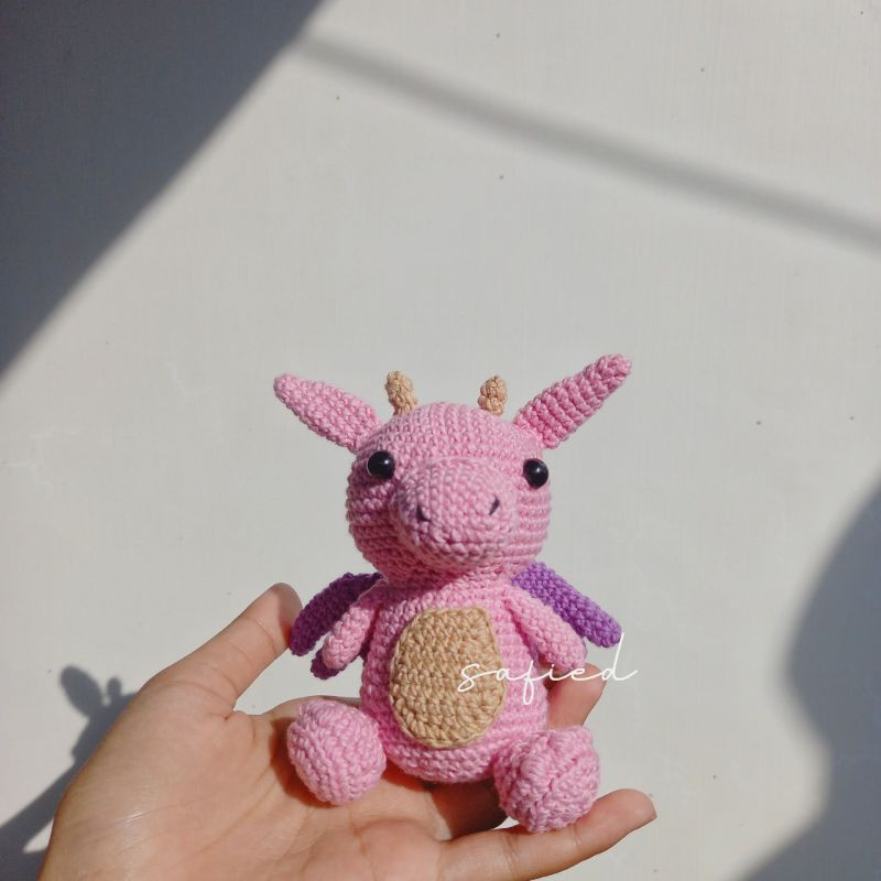 Jual Boneka Rajut Naga- Dragon Amigurumi (Boneka Rajut / Crochet Doll ...