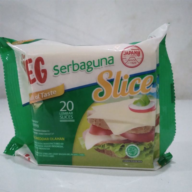 Jual Keju Meg cheddar slice biru (20 slices) 340gr | Shopee Indonesia
