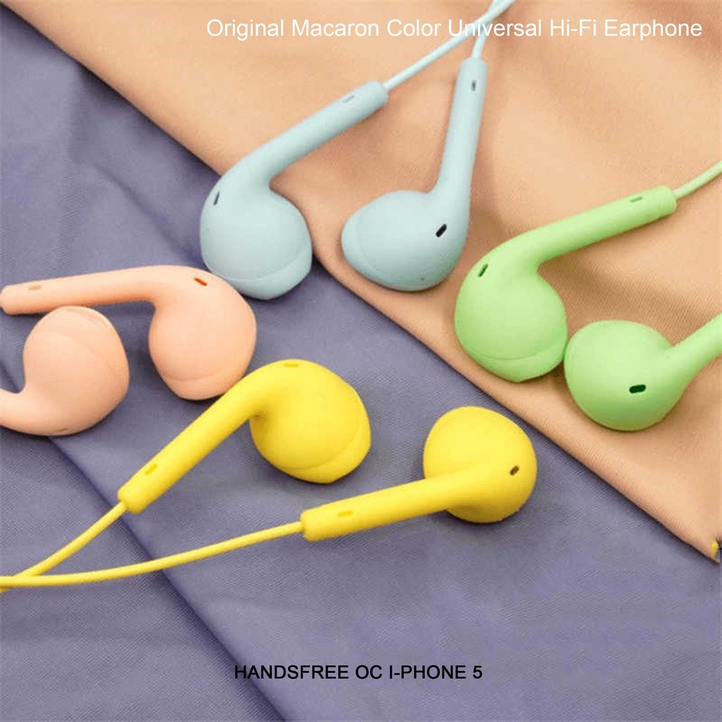 Jual HEADSET DOFF / HANDSFREE MATTE HF MACARON SUPER NGEBASS WARNA ...