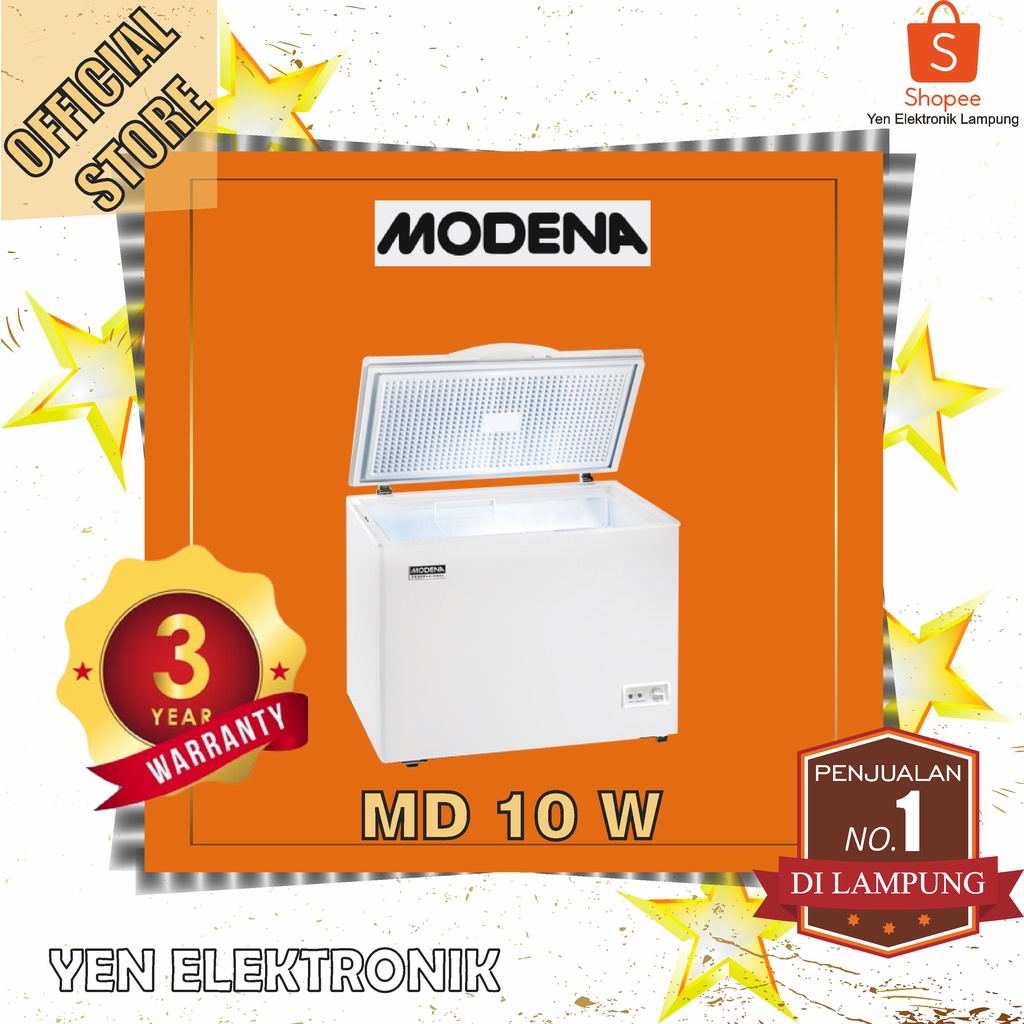 Jual MODENA MD 10 W Chest Freezer Conserva 100 L MD 10W Garansi Resmi ...