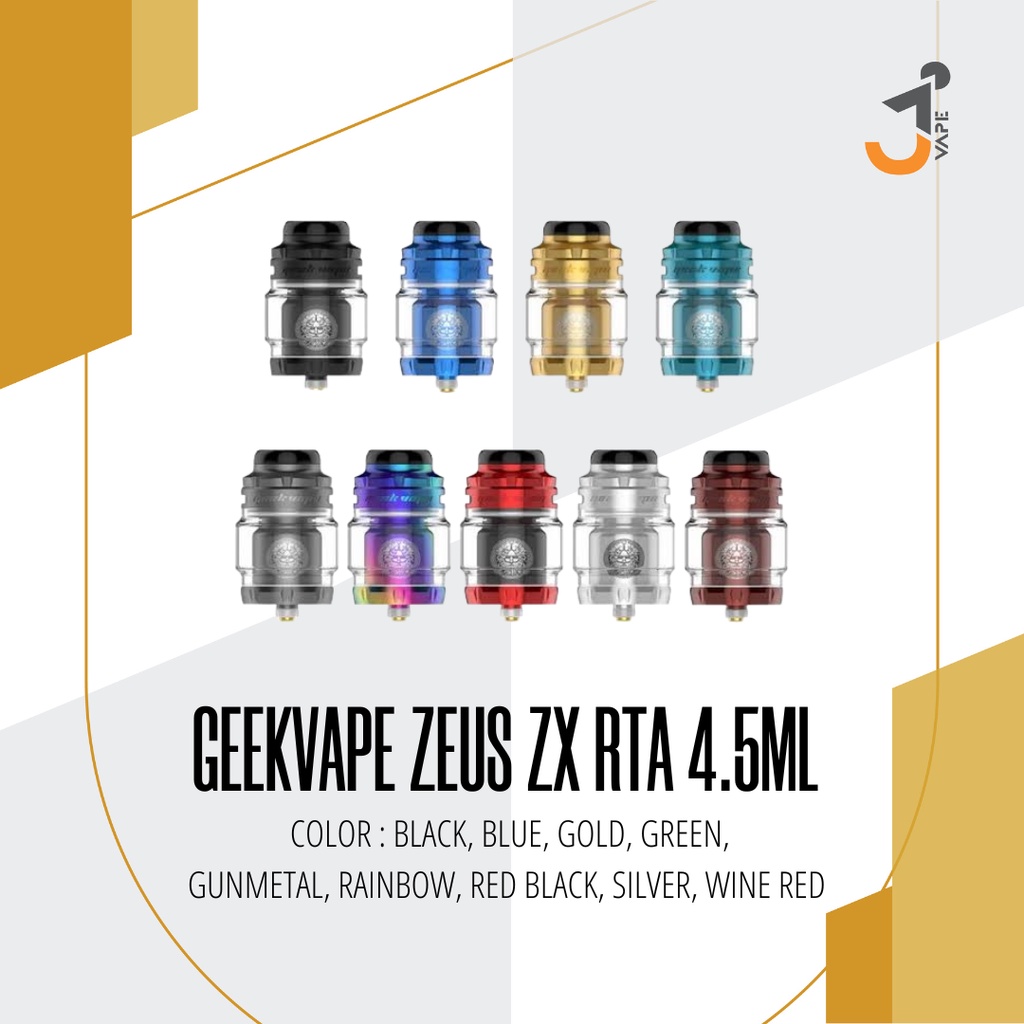 Jual GEEKVAPE ZEUS ZX RTA 4.5ML AUTHENTIC BY GEEKVAPE TECH | Shopee ...