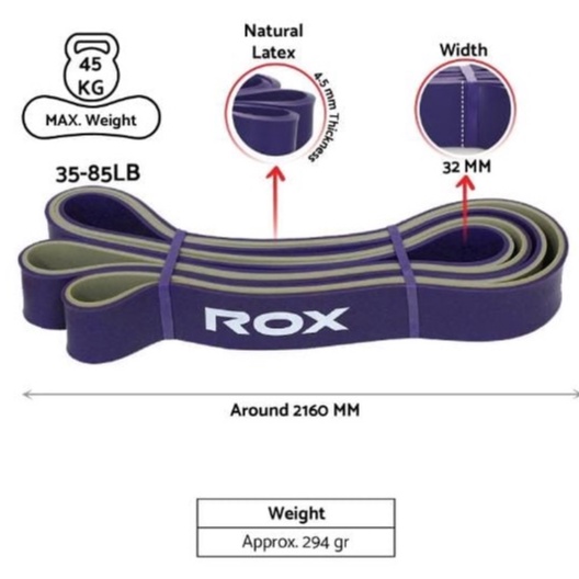 Jual Latex Resistance Latex Power Band Rox | Shopee Indonesia