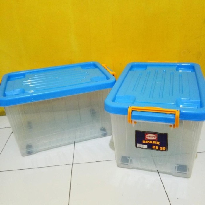 Jual SHINPO 110 CONTAINER SPARK BOX CB 30 LITER PLASTIK DENGAN RODA ...