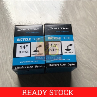 Jual Ban Dalam Sepeda Listrik 14 x 2.125 Swallow Deli Tire Pentil Bengkok Selis | Shopee Indonesia