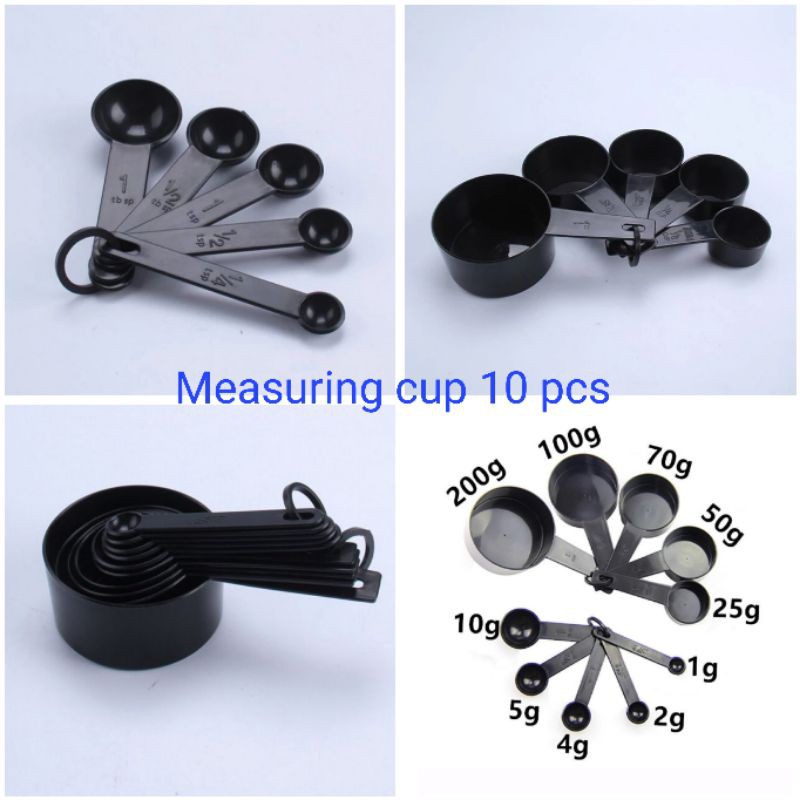 Jual Measuring Cup atau sendok pengukur dari plastik 10 pcs | Shopee ...