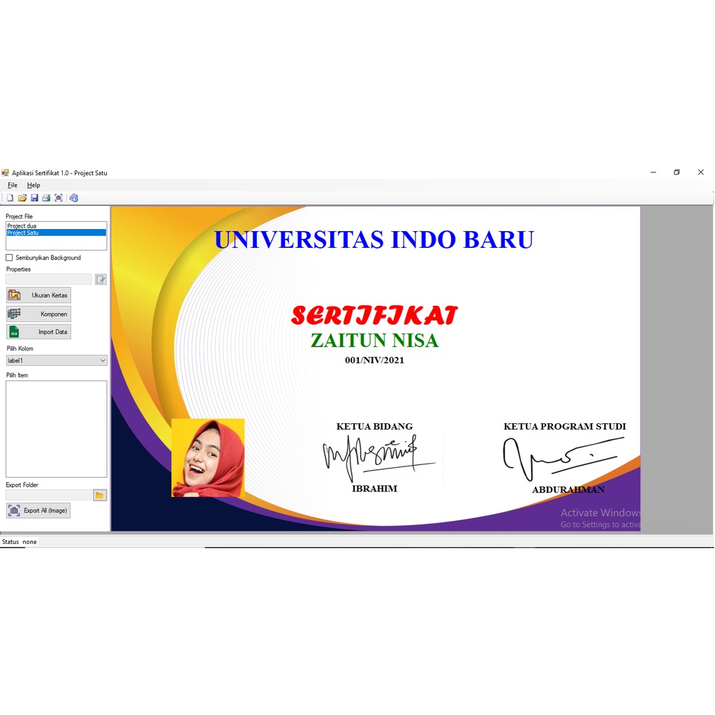 Jual Aplikasi Sertifikat dan Piagam | Shopee Indonesia