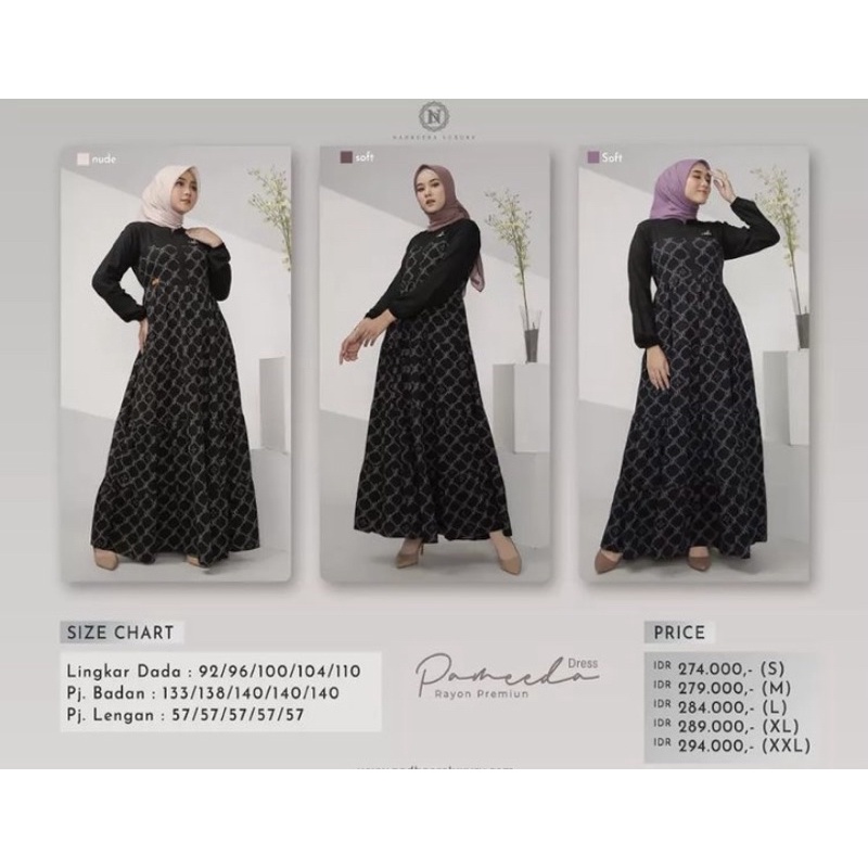 Jual Pameeda Dress Nadheera | Shopee Indonesia