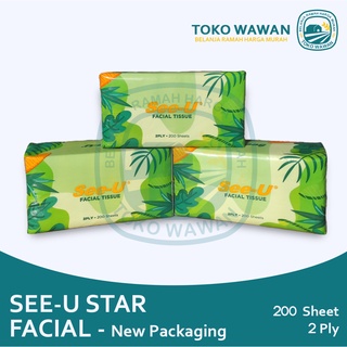 Jual Tissue SEE-U Star Facial 200 Sheet / Tissu Wajah SEE U 200s / Tisu ...