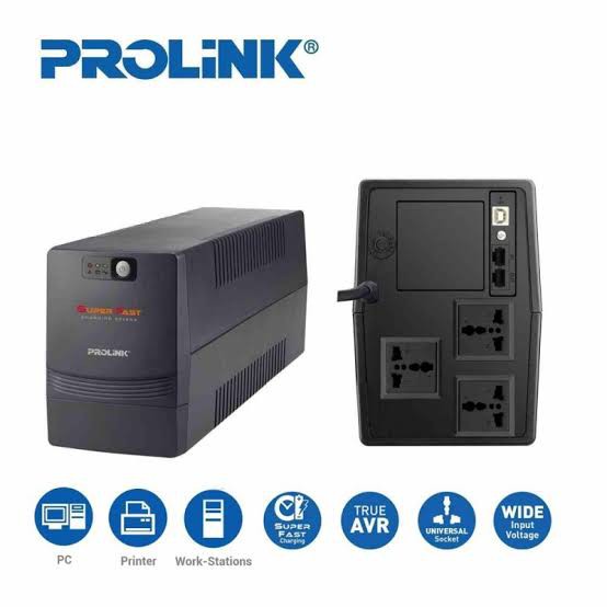 UPS Prolink PRO1201SFCU 1200VA Line Interactive UPS with Stabilizer ...