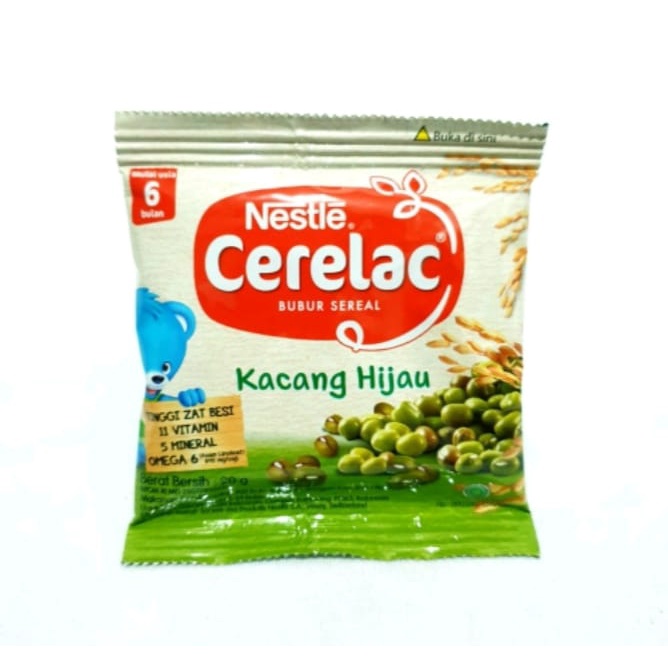 Jual Nestle Cerelac Bubur Bayi Instan Kacang Hijau Kemasan Sachet 20g ...