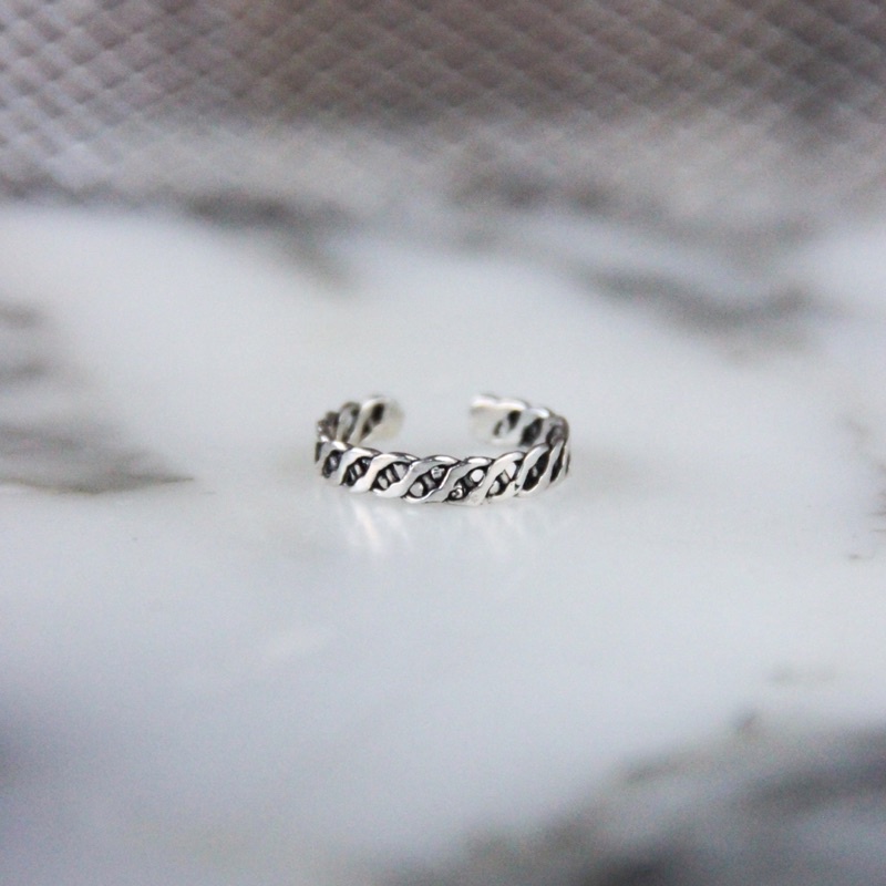 Jual Cincin Kaki Perak Model Tali Lilit [Bahan Silver 925] | Shopee ...