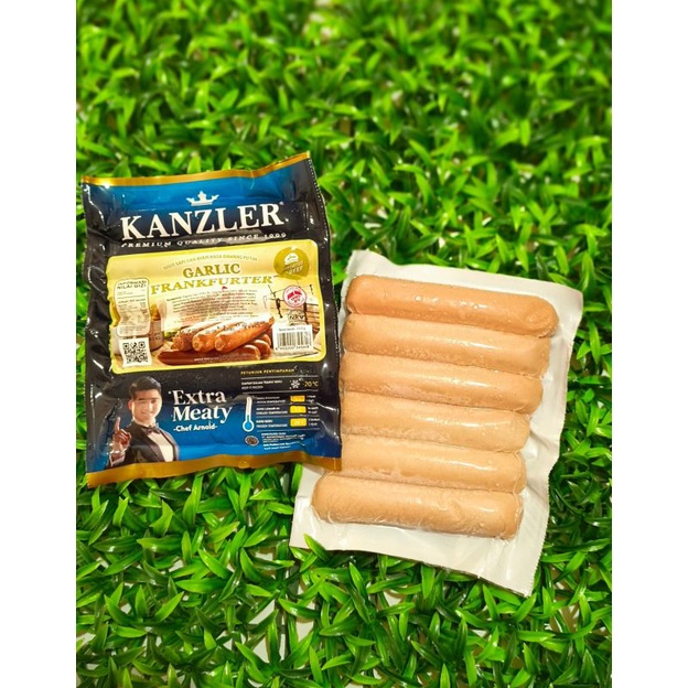 Jual Kanzler Garlic Frankfurter (Sosis Sapi dan Ayam) berat 300 gr | Shopee Indonesia