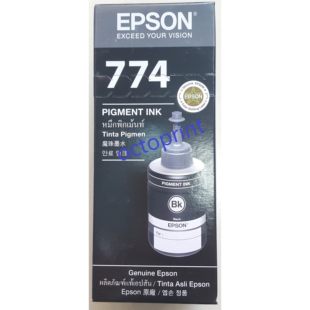 TINTA EPSON 774/T774 ORIGINAL BLACK PIGMENT INK | Shopee Indonesia