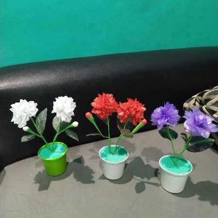 Jual bunga plastik kresek - prakarya - prakarya dari plastik - bunga ...