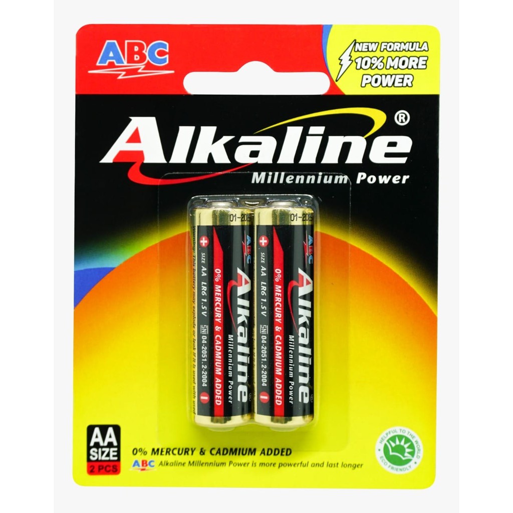 Jual ABC Alkaline LR6 2 Baterai (AA Size) | Shopee Indonesia