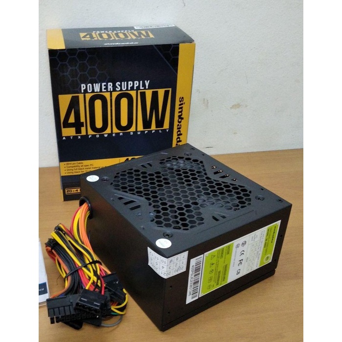 Jual POWER SUPPLY SIMBADDA 400W PSU PC 400WATT BOX PS KOMPUTER | Shopee ...